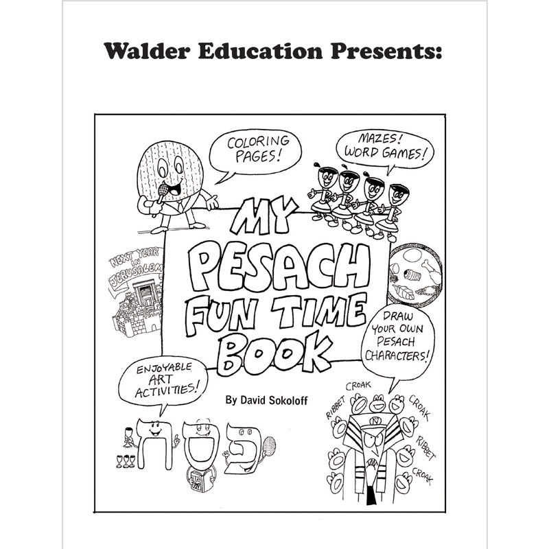 My Pesach Fun Time Book - Walder Education
