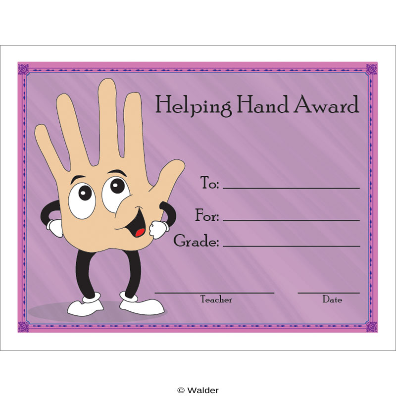 Helping Hand Award - Walder Education