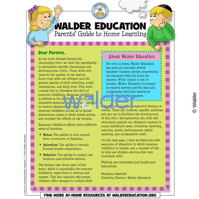 Parents Guide to Home Learning - Week 10 - Walder Education