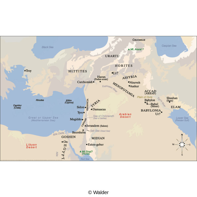 Ancient Map of the Middle East - Walder Education