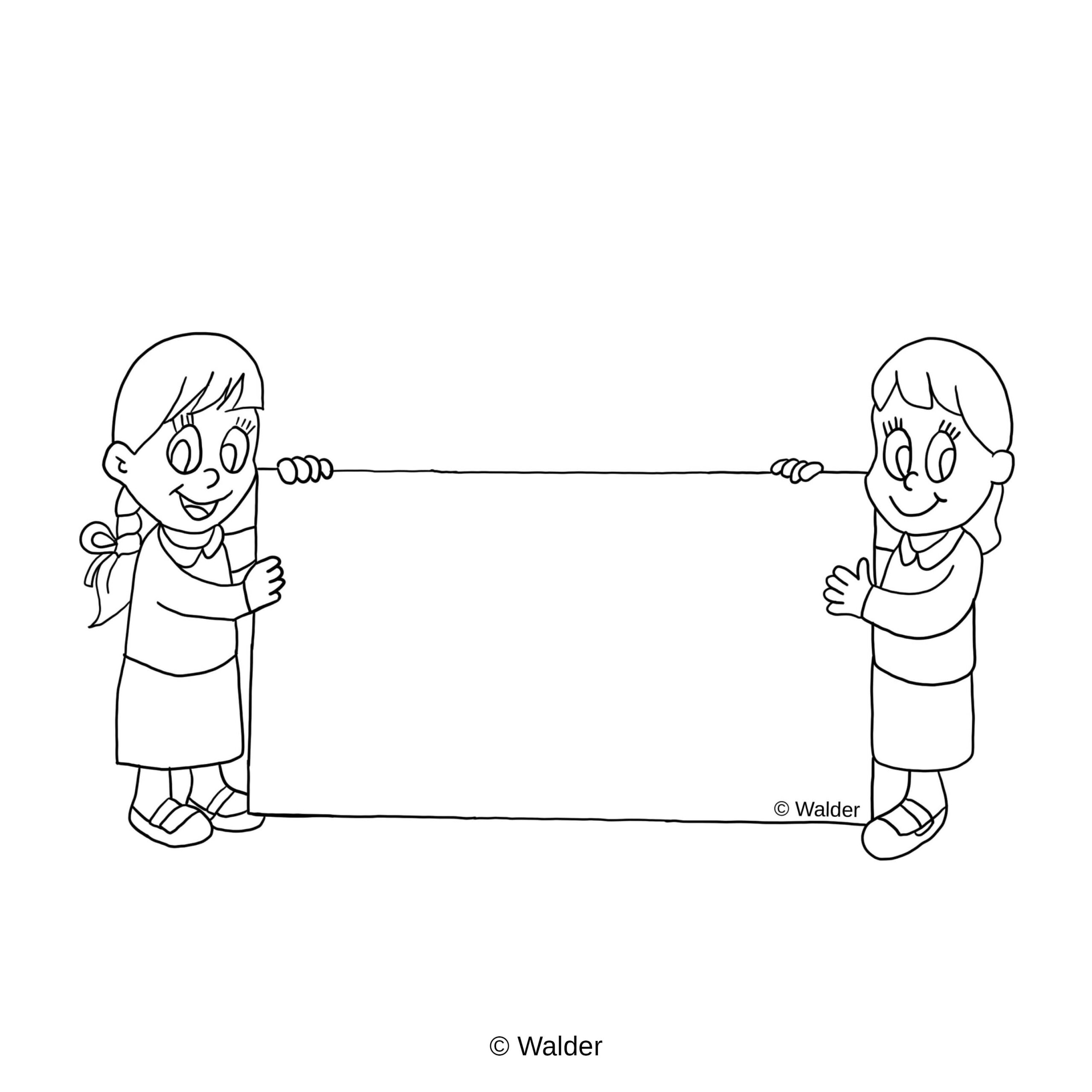 Holding Horizontal Sign - Walder Education