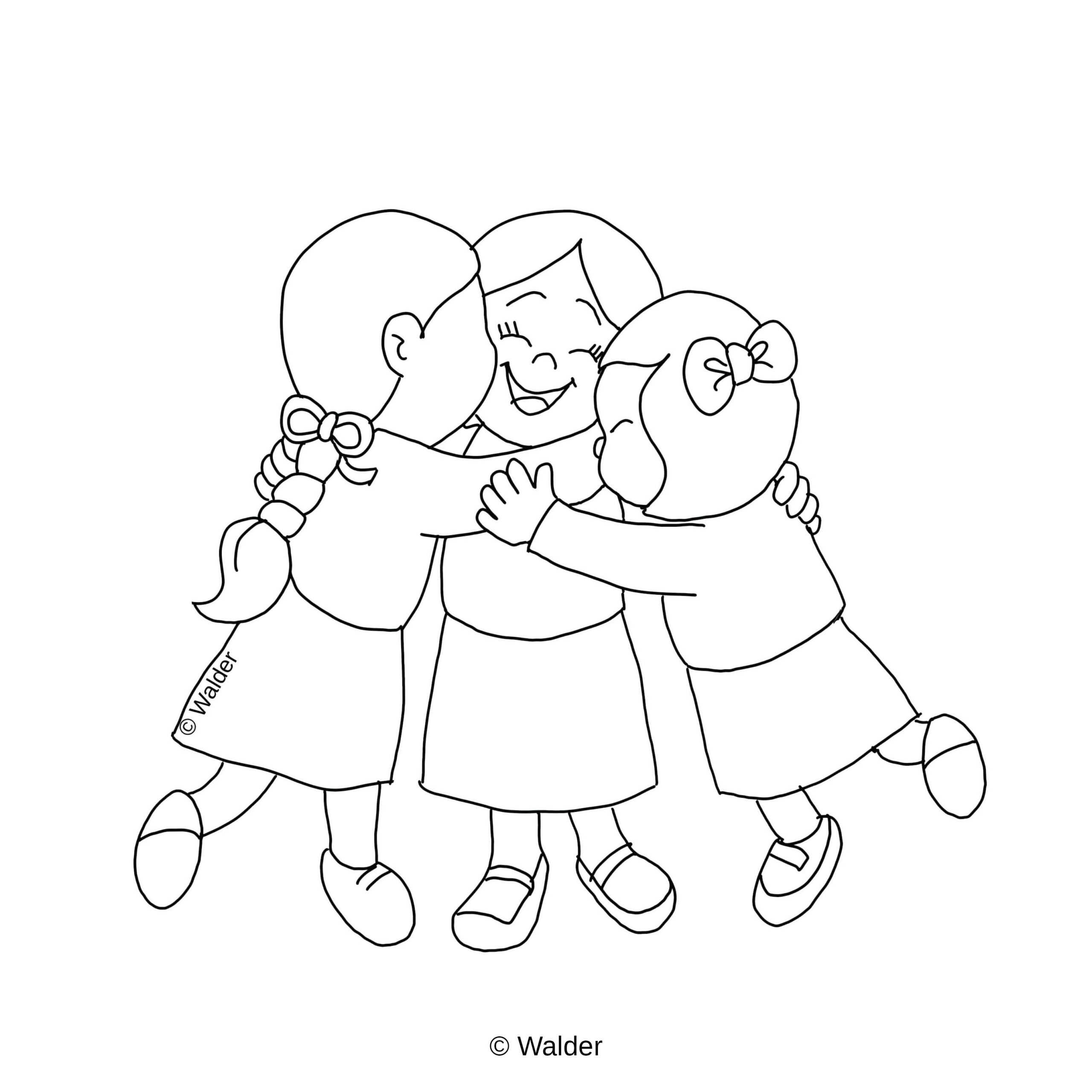 Girls Hugging - Walder Education