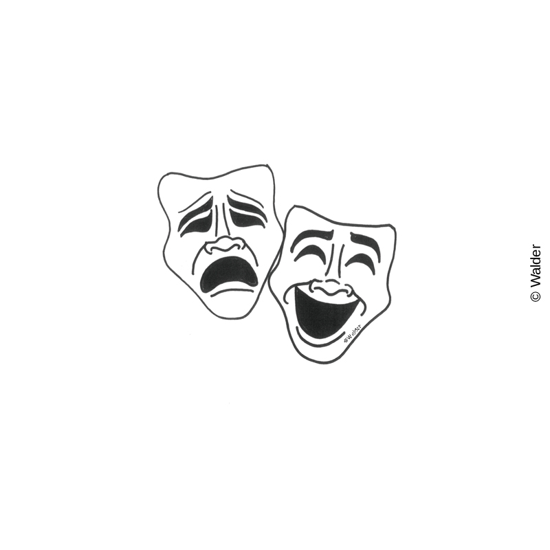 Theater Comedy and Tragedy Masks - Walder Education