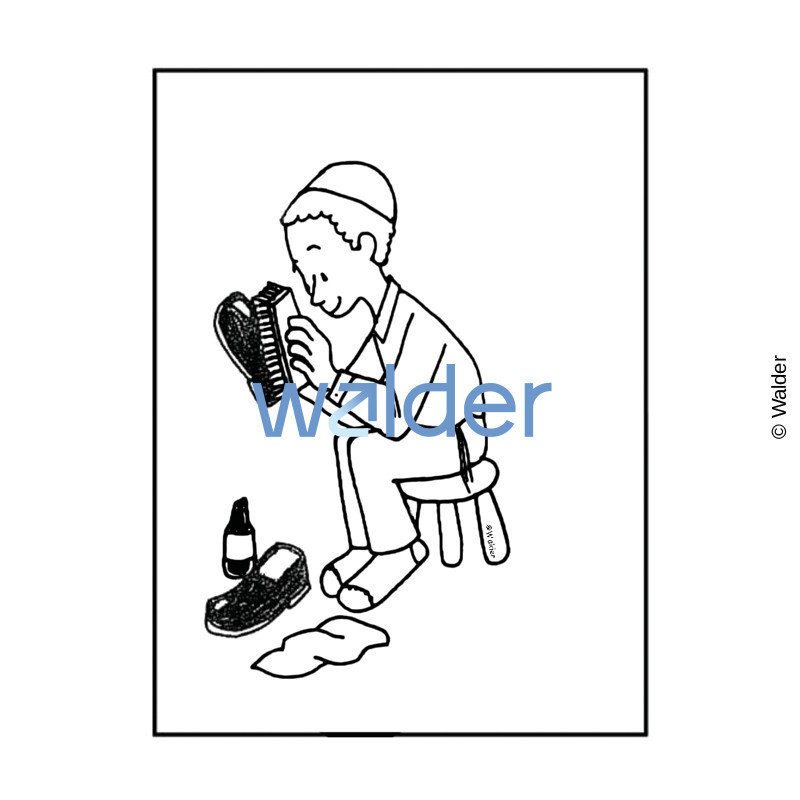 Preparing for Shabbos: Polishing Shoes - Walder Education