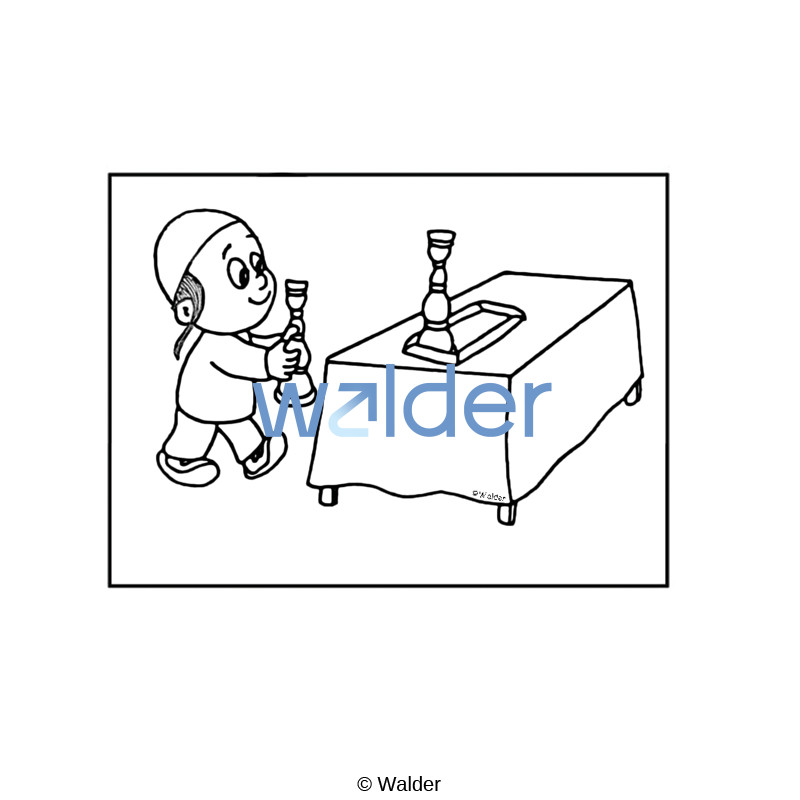 Preparing For Shabbos Setting The Candlesticks Walder Education
