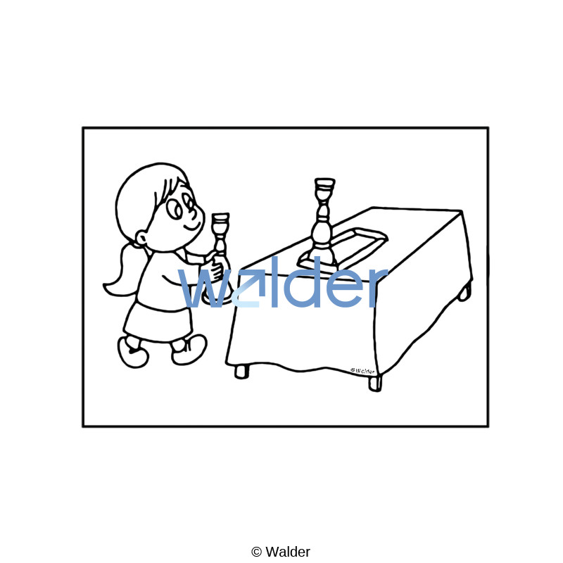 Preparing For Shabbos Setting The Candlesticks Walder Education