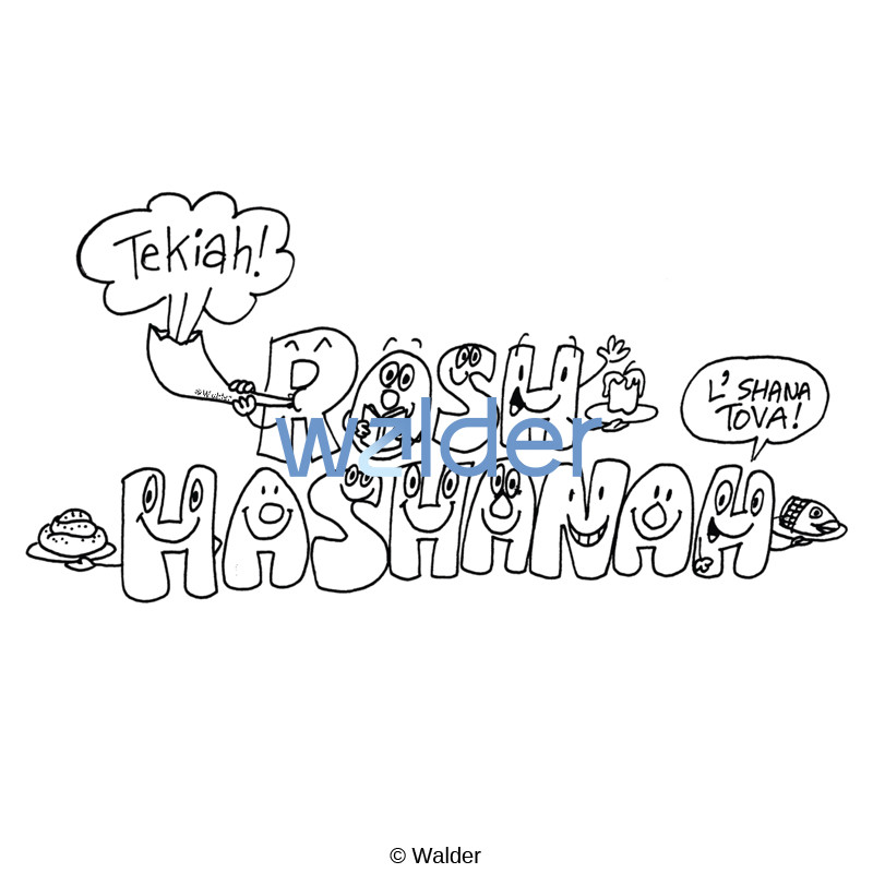 Rosh Hashanah Cartooned Letters - Walder Education