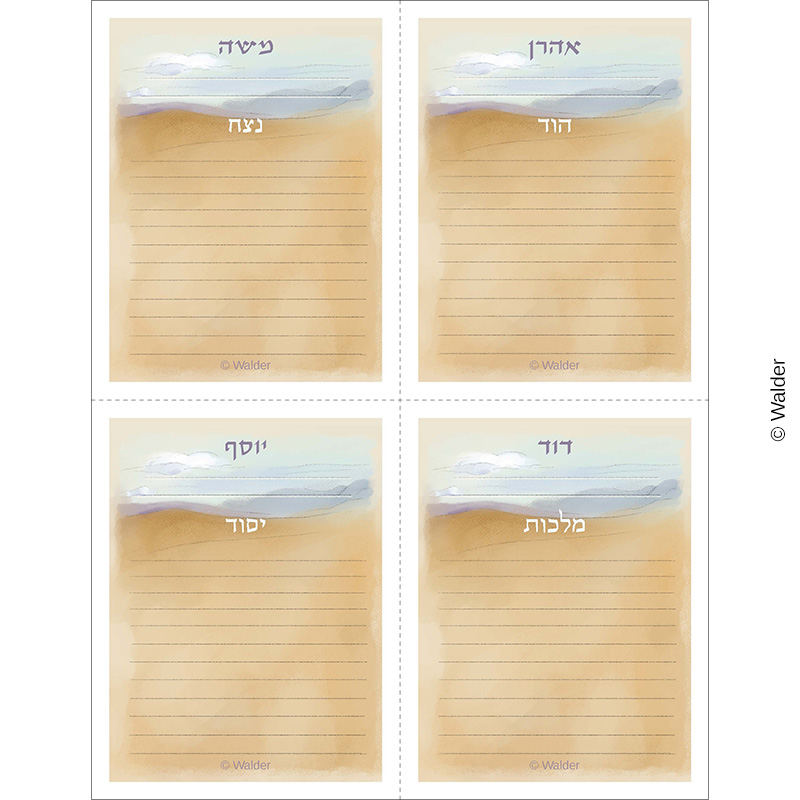 Ushpizin Middos Cards - Walder Education