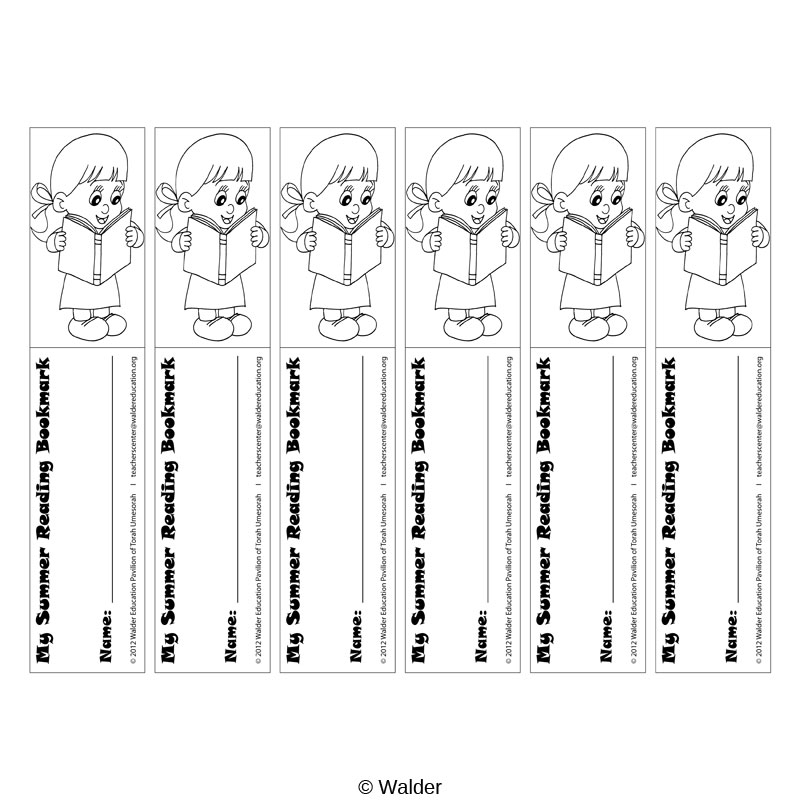 Summer Reading Bookmarks - Walder Education
