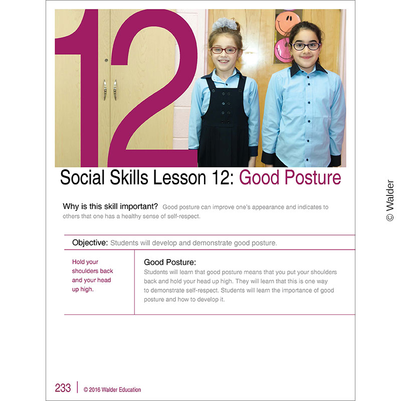 15 Steps to Social Success: Lesson 12 – Good Posture - Walder Education