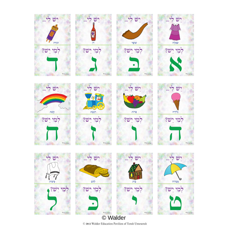 Alef-Beis Initial Sounds "I Have, Who Has?" Game (Hebrew version ...