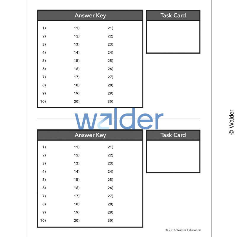 Make Your Own Game Cards - Walder Education