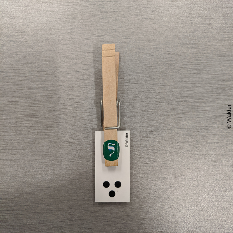 Alef Beis Nikud Clothespins - Walder Education