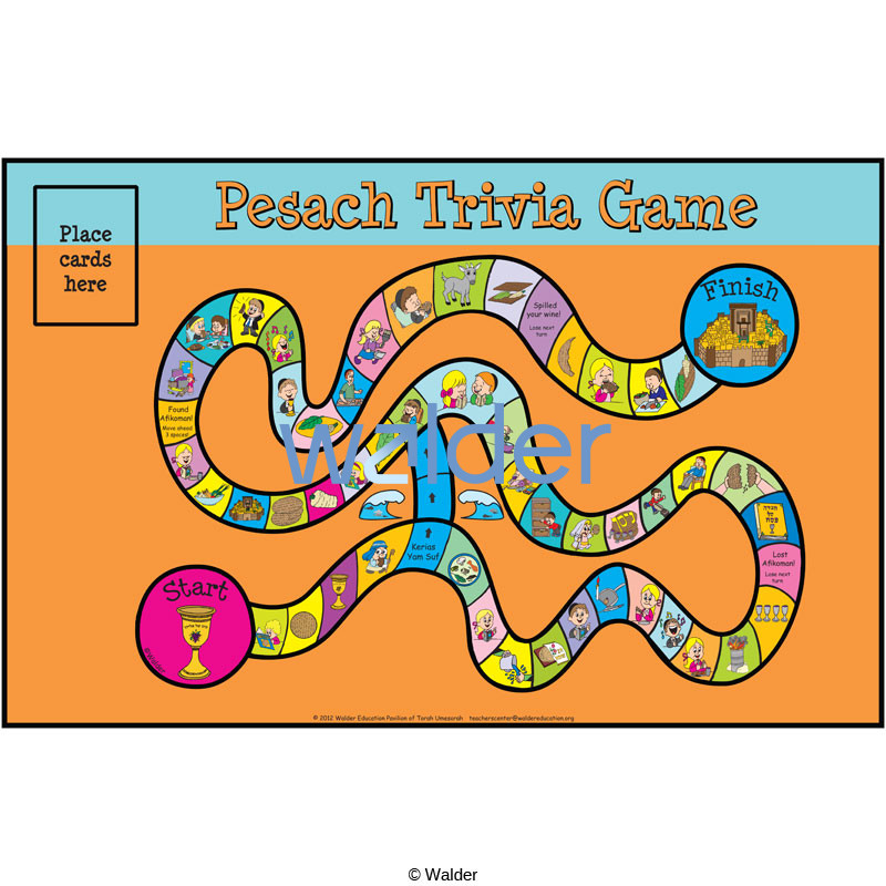Pesach Trivia Game Board Game Version - Walder Education