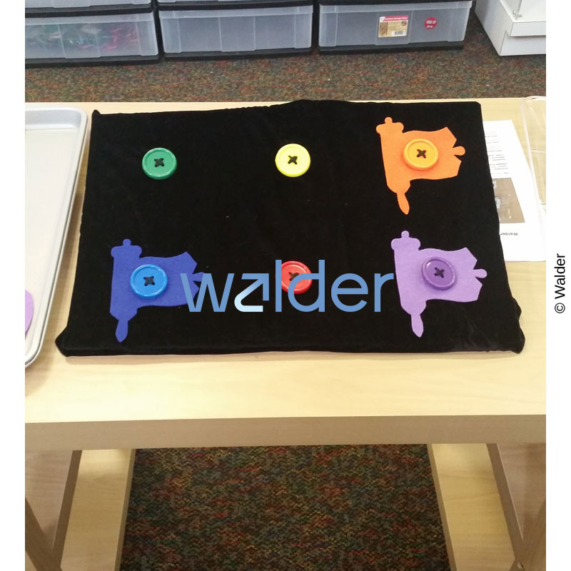 Color Matching Purim Button Board - Walder Education