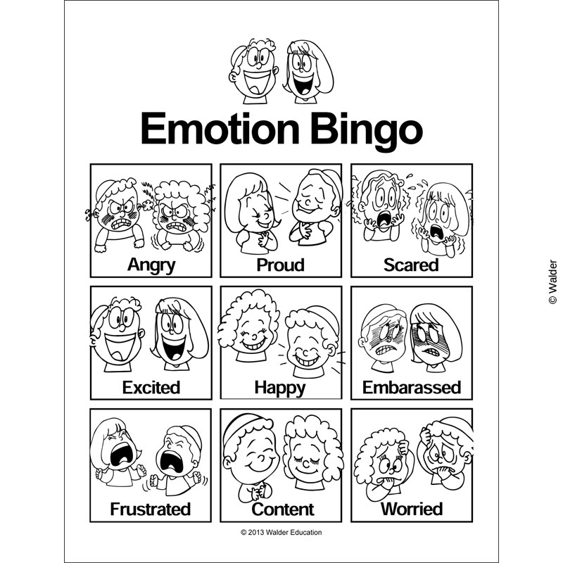 Emotion Bingo - Walder Education