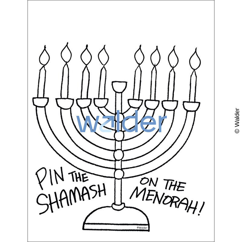 Pin The Shamash on the Menorah Game - Walder Education