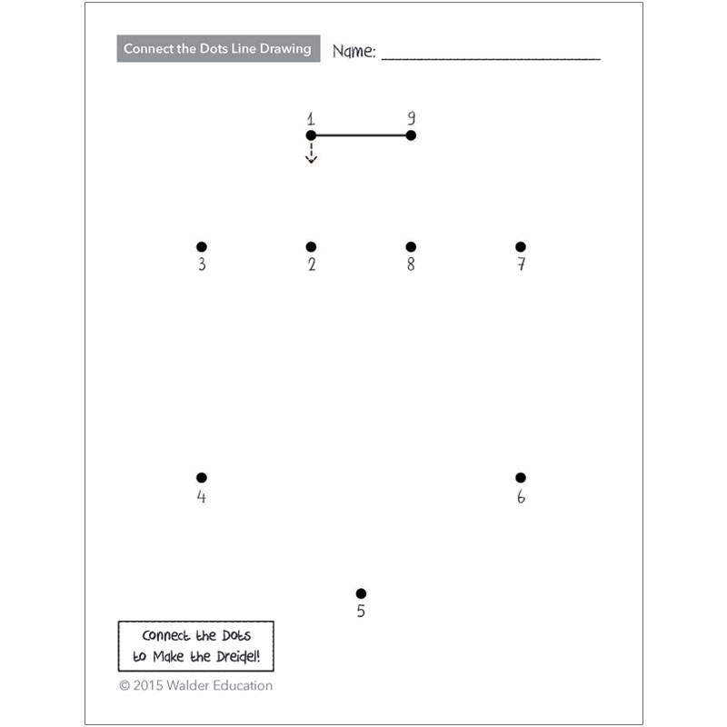 Connect the Dots Dreidel - Walder Education