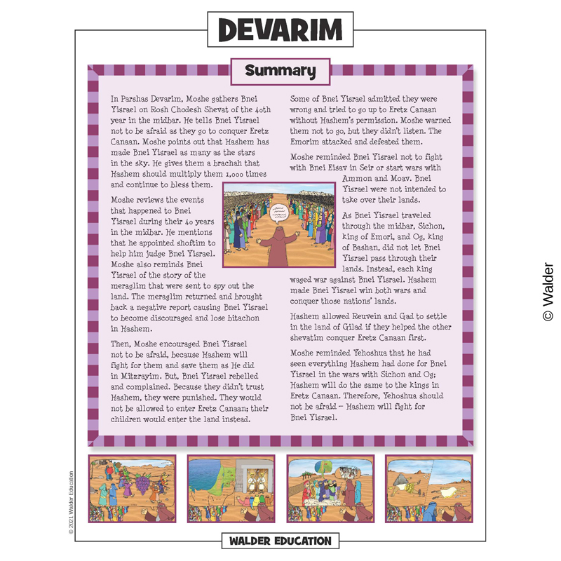Weekly Parsha Guide: Devarim - Walder Education