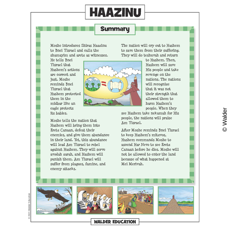 Weekly Parsha Guide: Haazinu - Walder Education