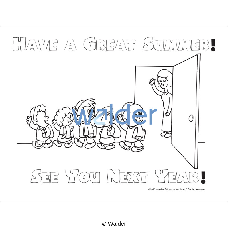 Have a Great Summer See You Next Year. Teacher and students Handout ...