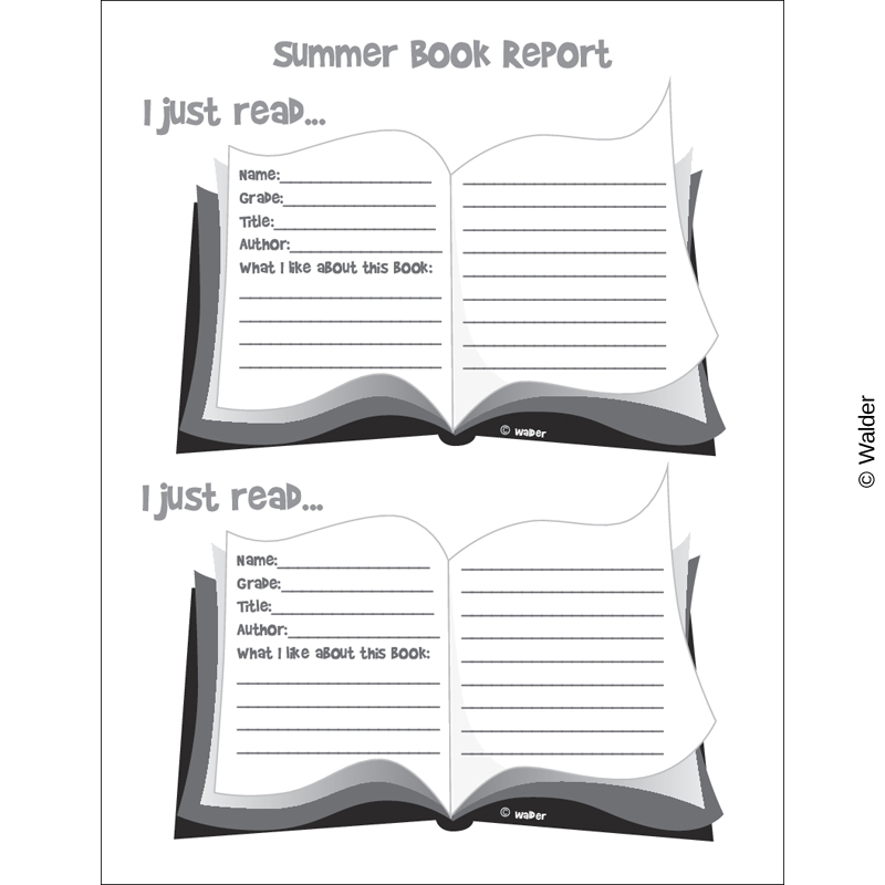 Summer Book Report - Walder Education