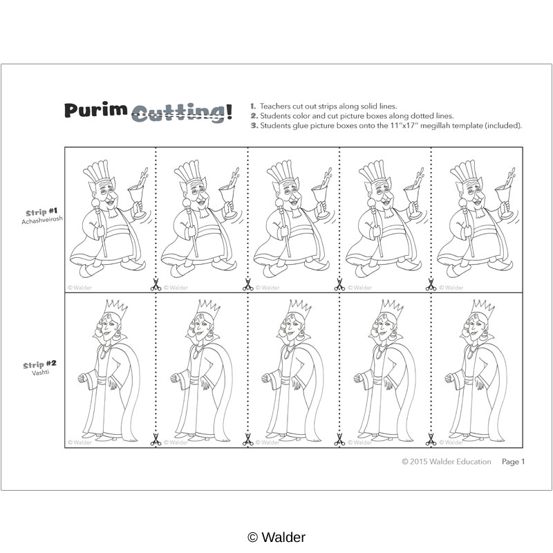 Purim Cutting - Walder Education
