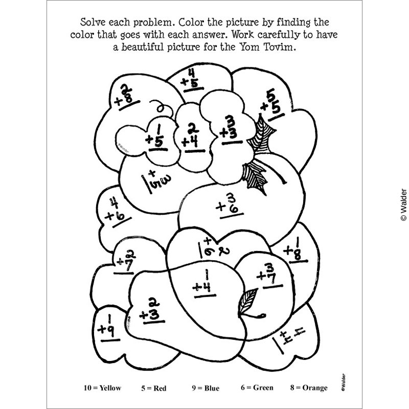 Addition and Subtraction Color by Number - Walder Education