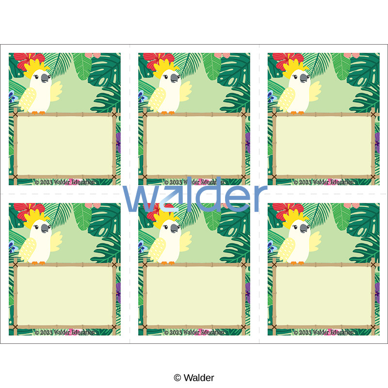Tropical Locker Tags - Walder Education