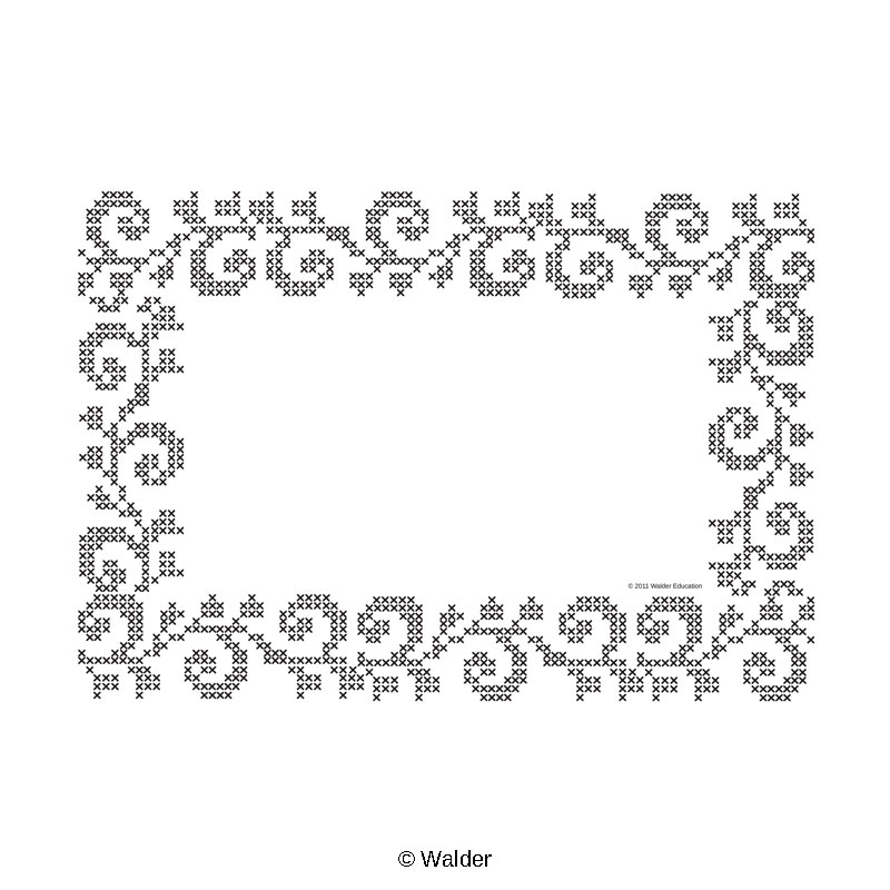 Faux Needlepoint Border Design - Walder Education