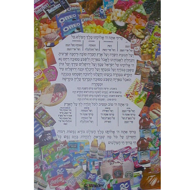 Brachos Unit and Brachah Acharonah Collage Chart - Walder Education