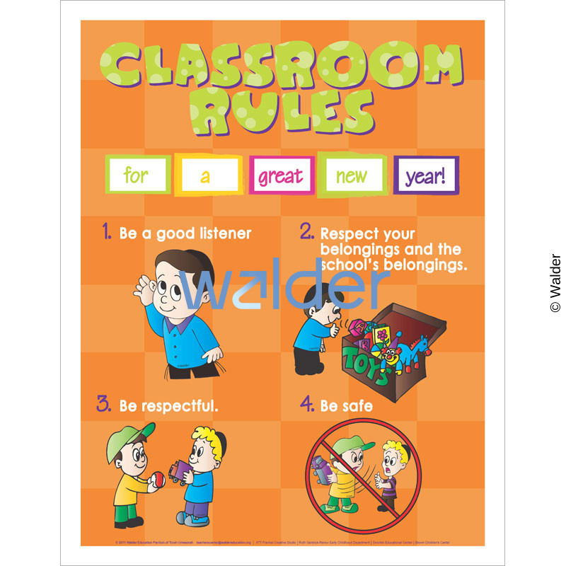 Classroom Rules For a Great New Year! - Boys - Walder Education