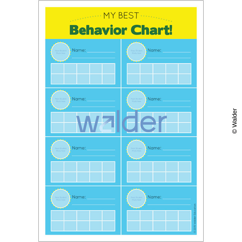 My Best Behavior Chart - Walder Education