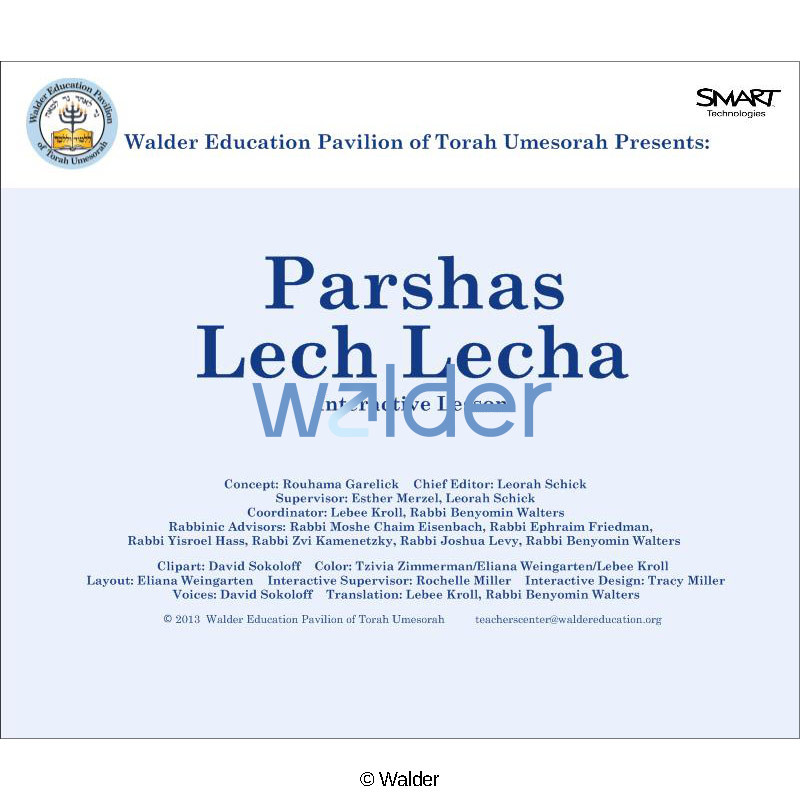 Parshas Lech Lecha Interactive Smartboard Lesson - Walder Education