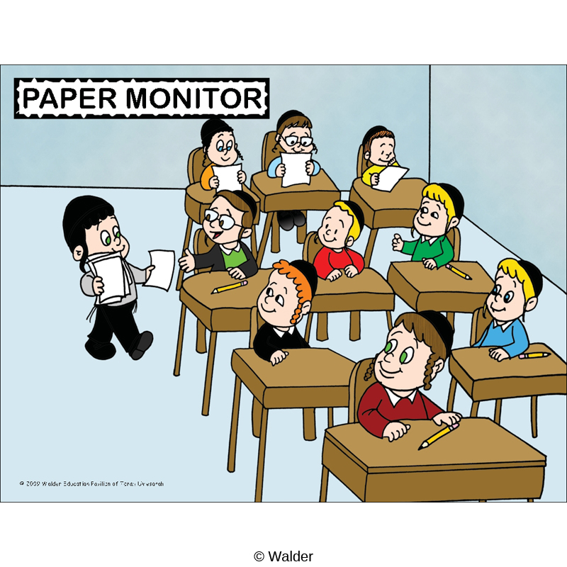 Classroom Jobs: Paper Monitor - Walder Education